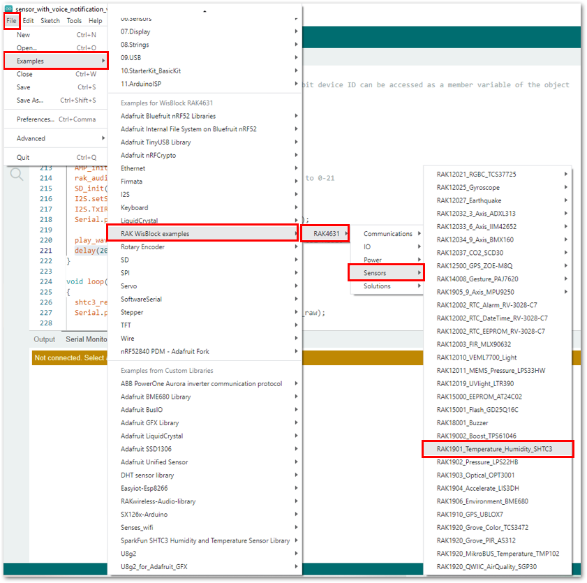 How To Build Your Own WisBlock Temperature Sensor with Voice Notification – RAKwireless Learn