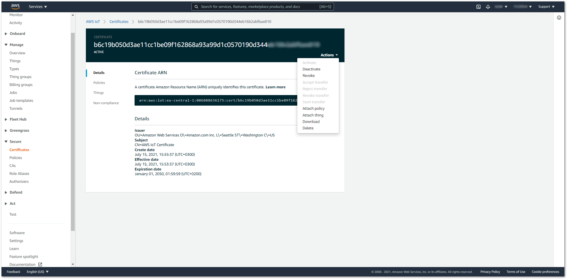 How To Configure Aws Iot Core Integration Rakwireless Learn 6593