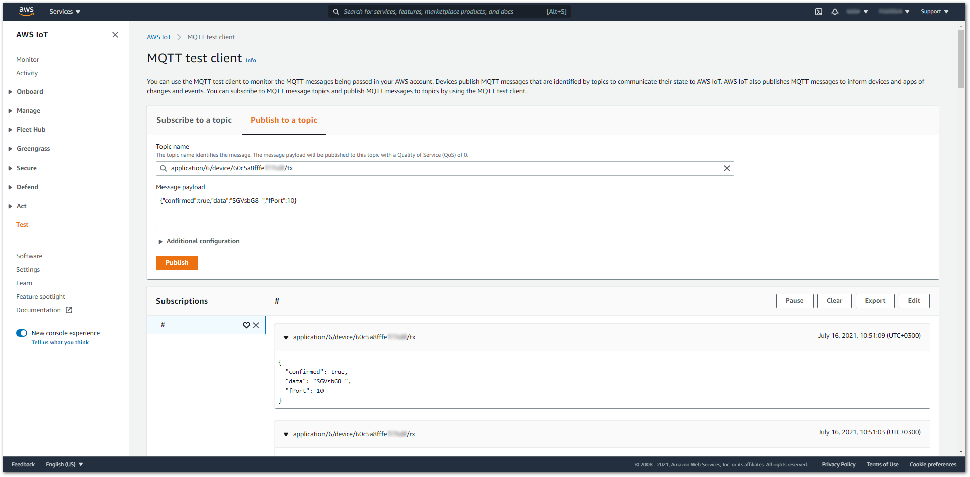 How To Configure Aws Iot Core Integration Rakwireless Learn 