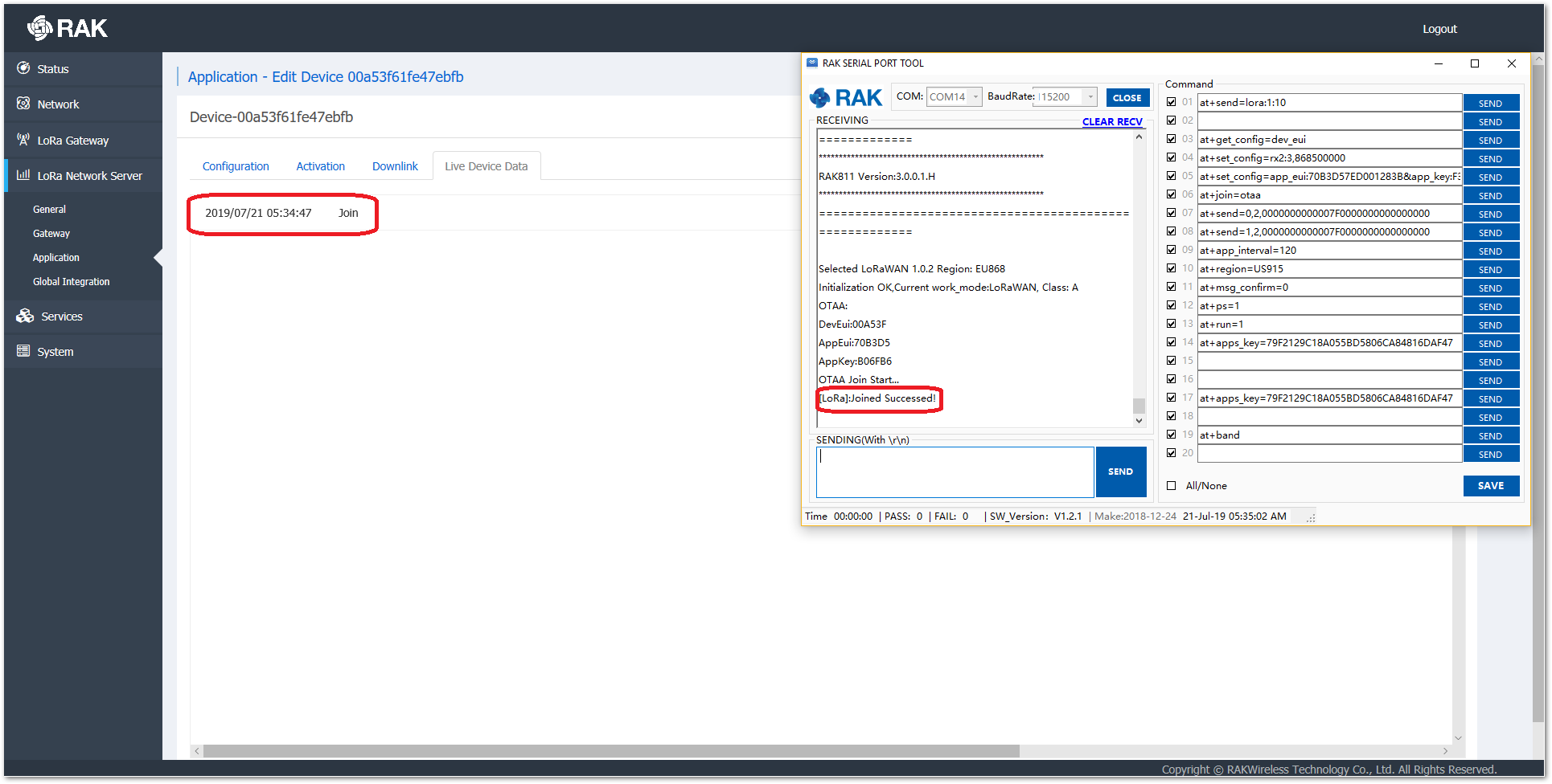 How To Configure Built-in LoRa Network Server – RAKwireless Learn