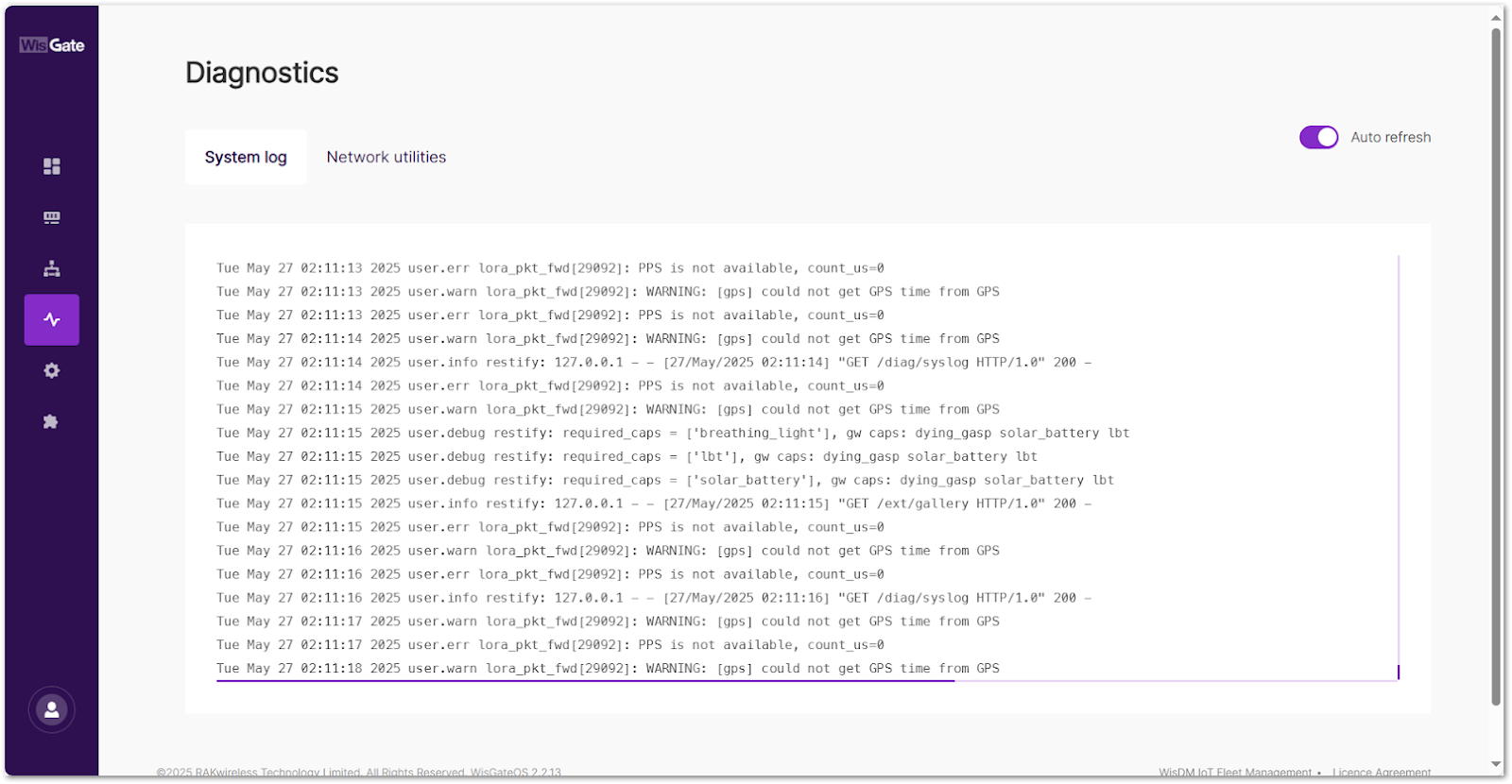 How To Access System Logs On Rak Lorawan® Gateways Rakwireless Learn