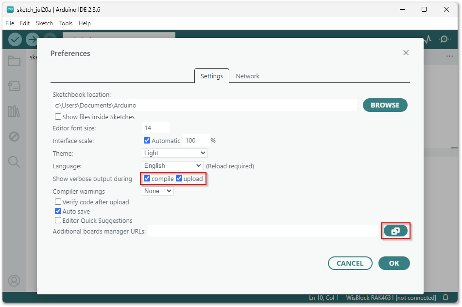 How To Perform Installation Of Board Support Package In Arduino Ide Rakwireless Learn