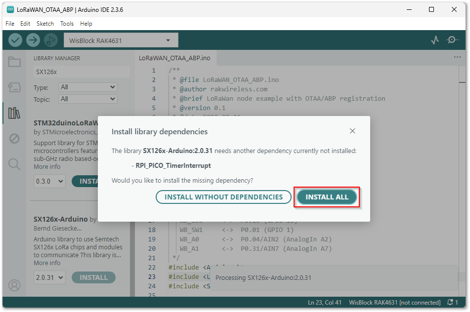 How To Perform Installation Of Board Support Package In Arduino Ide Rakwireless Learn