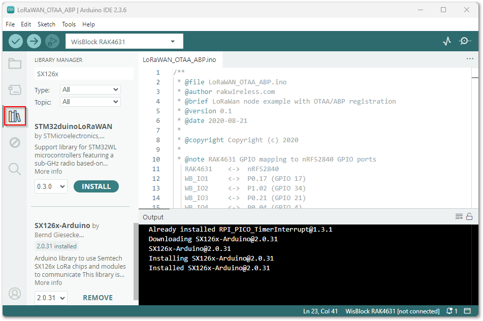 How To Perform Installation Of Board Support Package In Arduino Ide Rakwireless Learn
