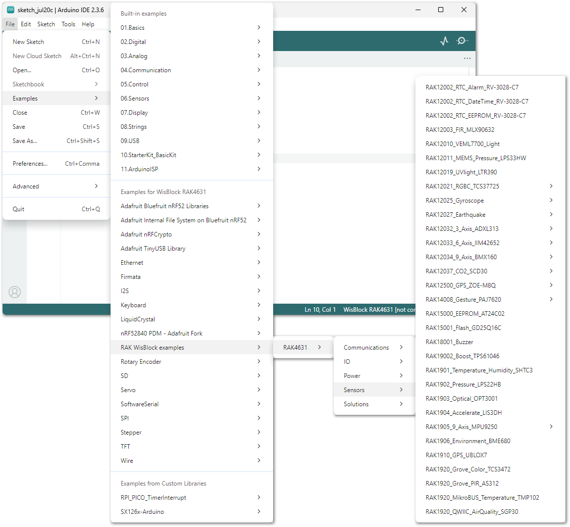 How To Perform Installation Of Board Support Package In Arduino Ide Rakwireless Learn