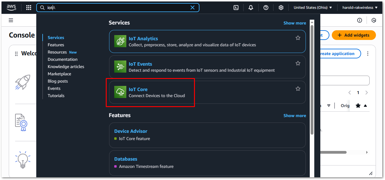 how to implement aws integration for wisgate edge v2 – RAKwireless Learn