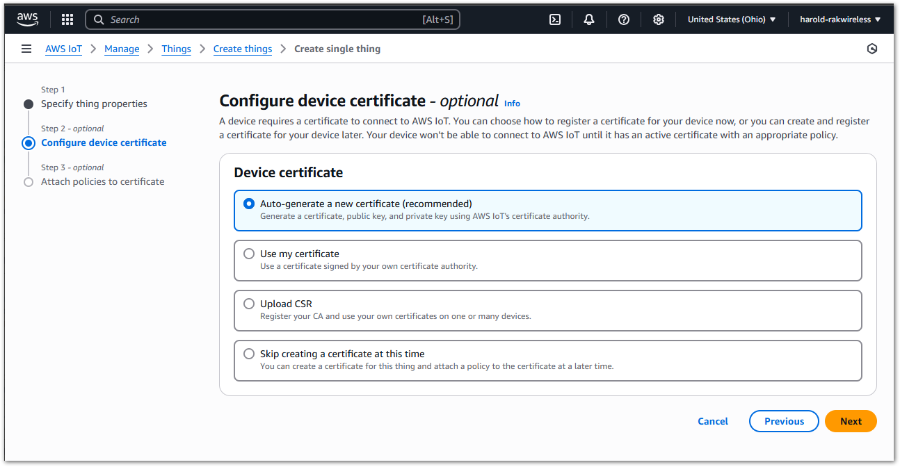 how to implement aws integration for wisgate edge v2 – RAKwireless Learn